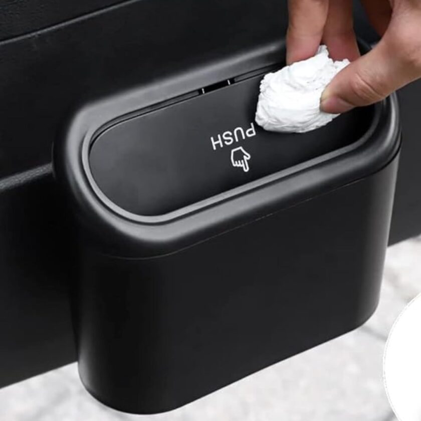 Car Mini Dustbin With Lid, Garbage Organizer – SuperSeller.pk